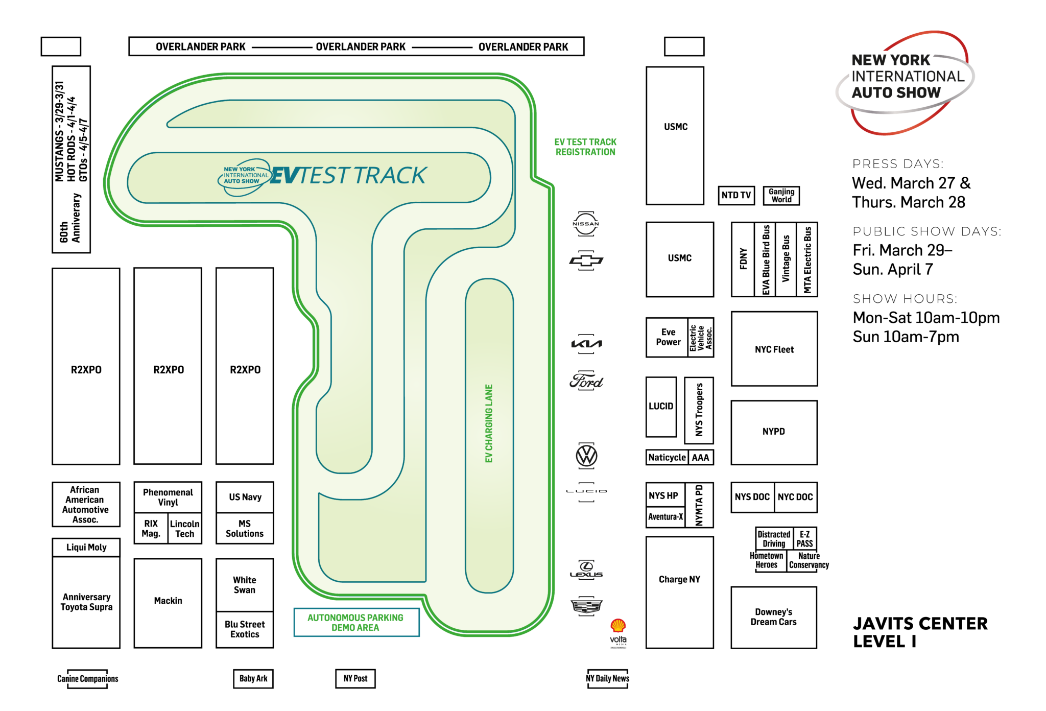 Show Map – New York International Auto Show